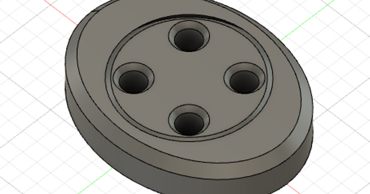 Simple BUTTON with LOCK by Creavertor | Download free STL model ...