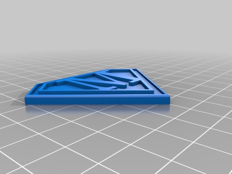 Super Man Name Badge by mikebald | Download free STL model | Printables.com