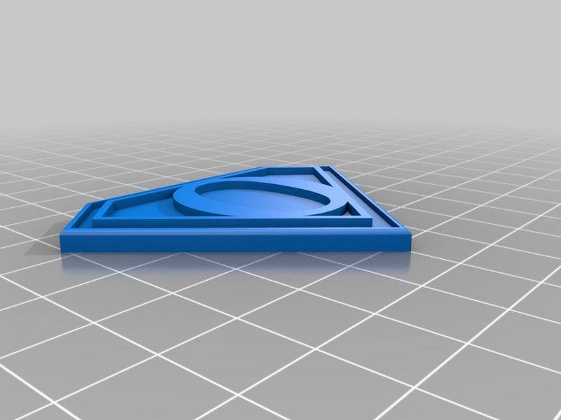 Super Man Name Badge by mikebald | Download free STL model | Printables.com