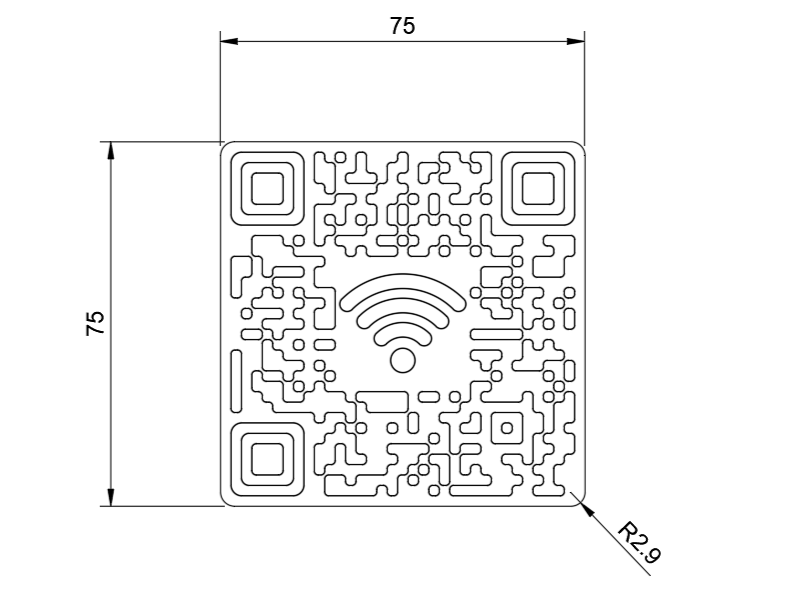 Not a wifi QR code Super Thin Version Never Gonna Give You Up by Drak ...