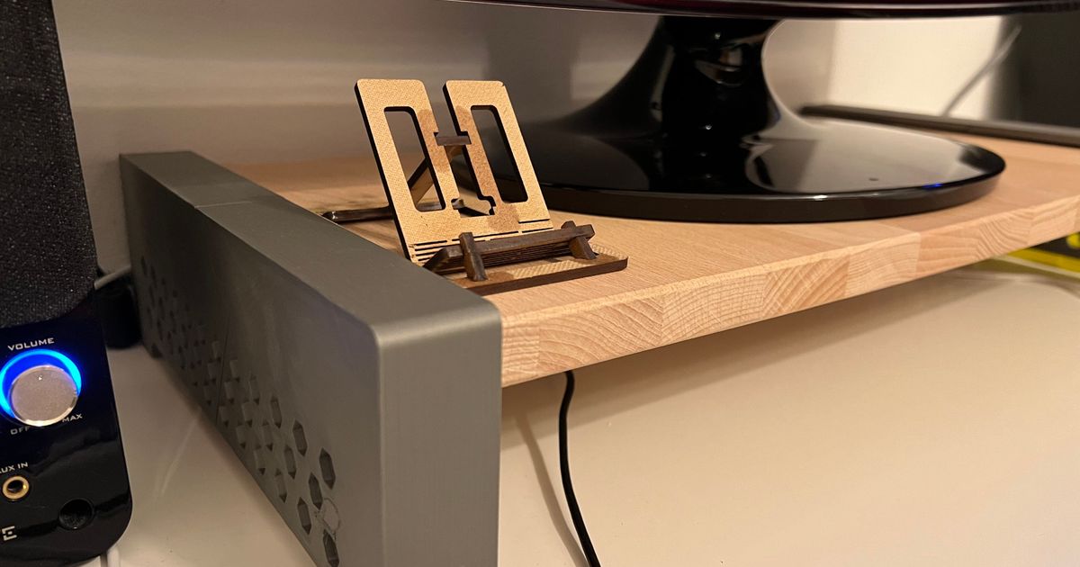 Monitor riser Monitorerhöhung by Nozzle | Download free STL model ...