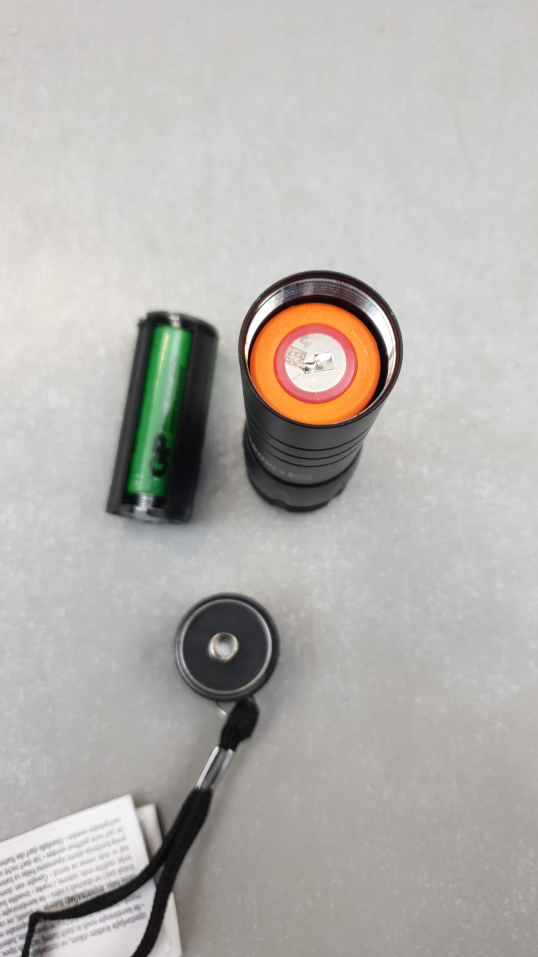 Li-ion battery 14500 adapter for flashlight by radekrac | Download free ...