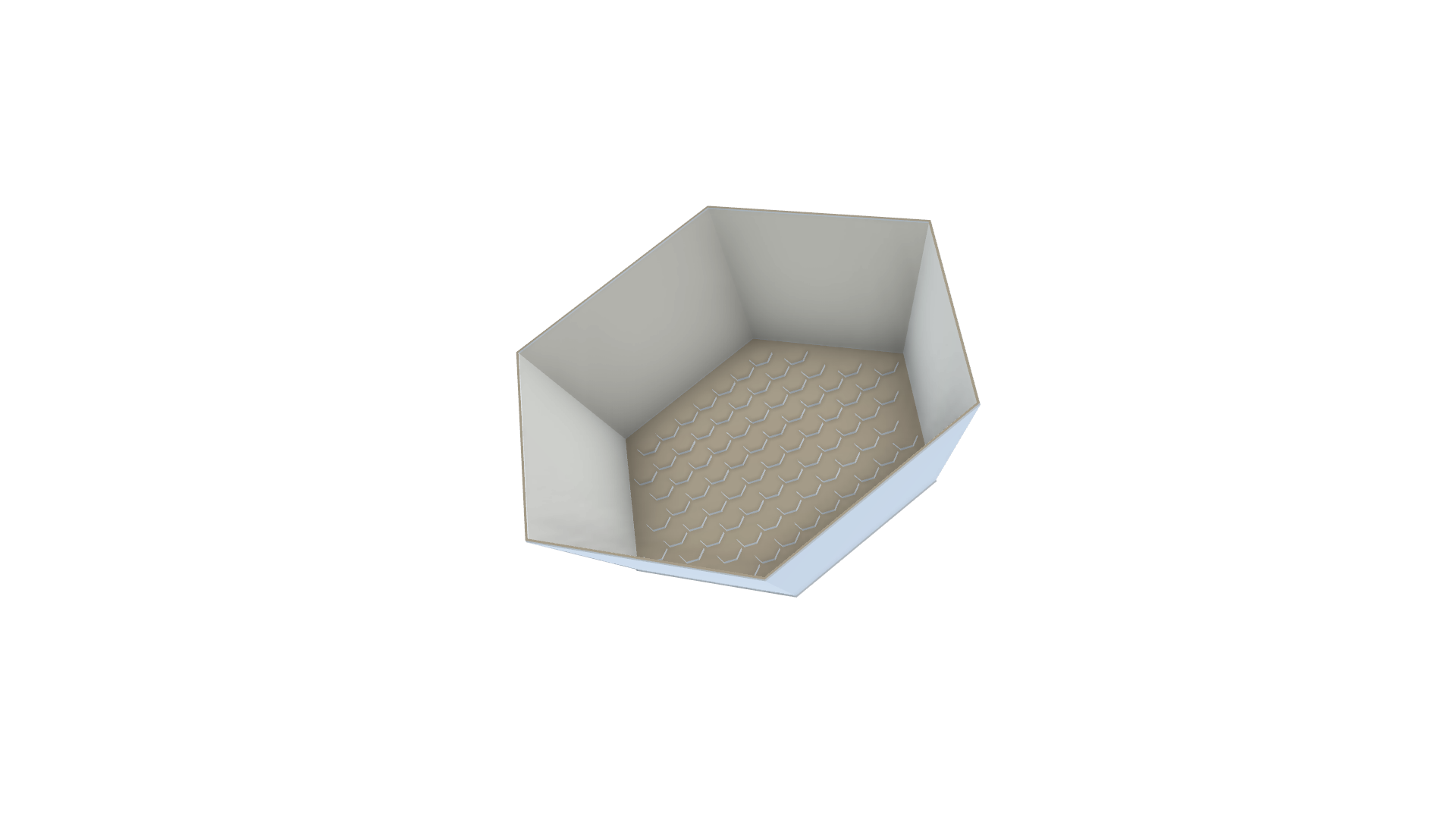 Hexagon style pot or tray by Nozzle | Download free STL model ...