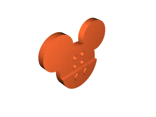 Mickey Mouse Shirt Button by CJ I. | Download free STL model ...