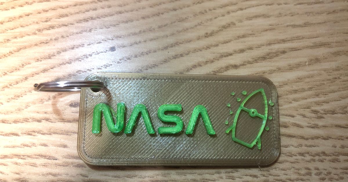 NASA key chain by Eastwest Design | Download free STL model ...