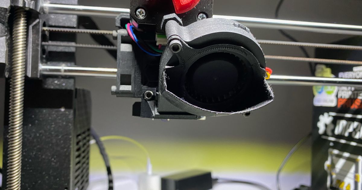Prusa MK3S Improved 45 Degree Fan Shroud Short version by MP3D ...
