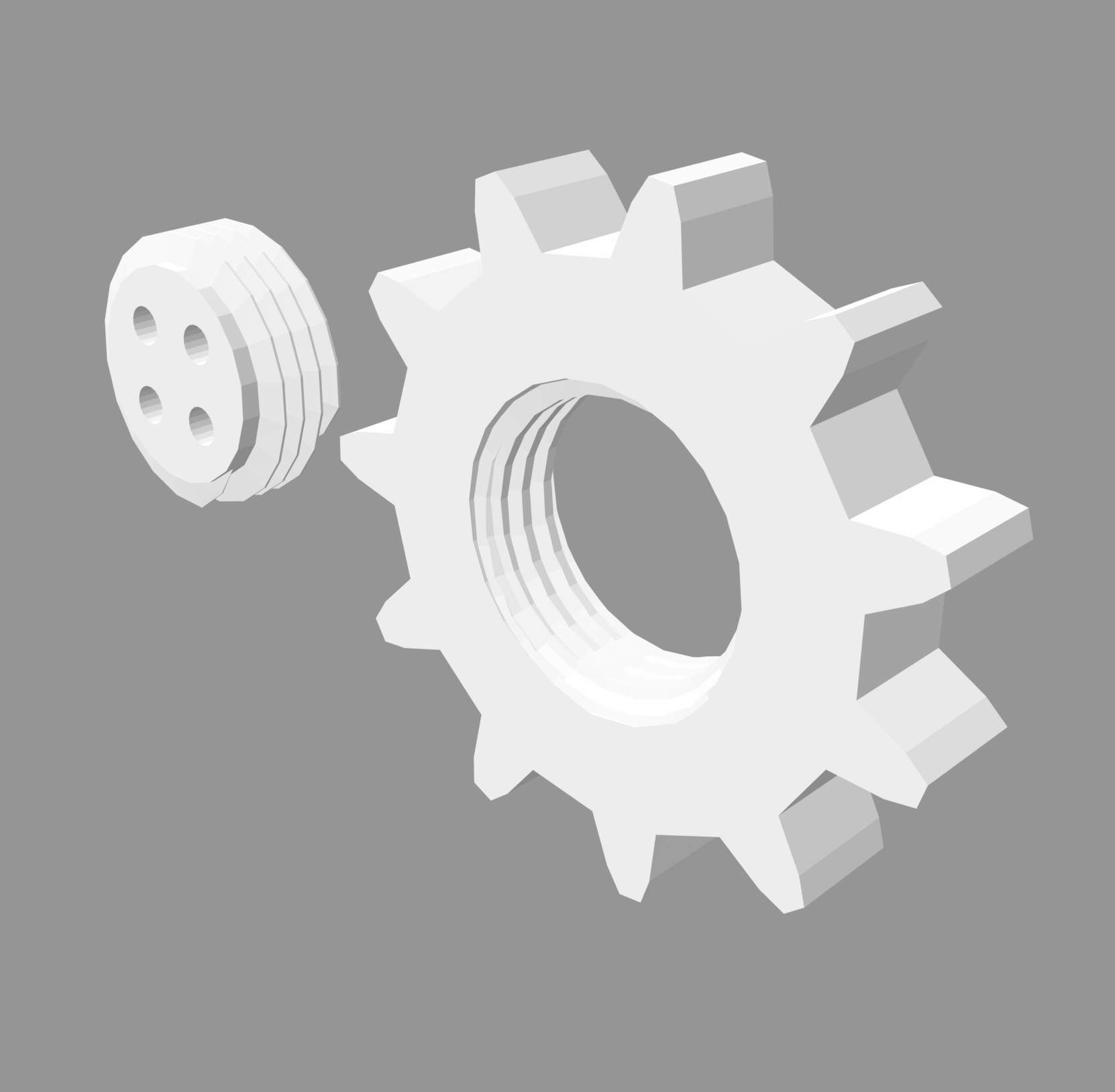 GEAR SCREW SHIRT BUTTON by Bowieinc | Download free STL model ...