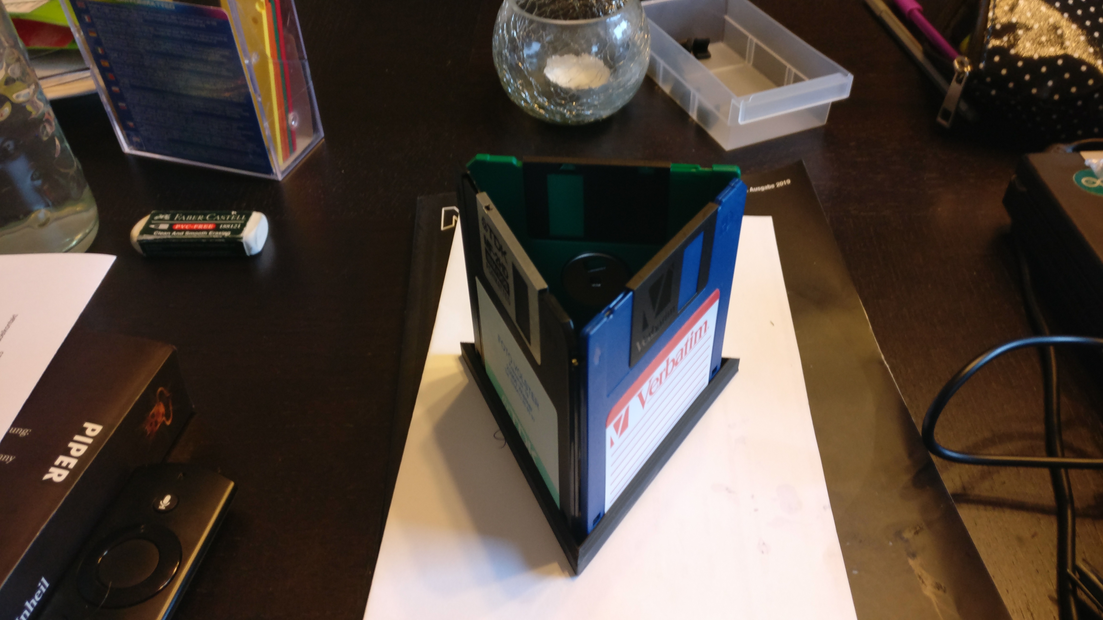 Floppy Disk Desktop Pen / Writing Equipment Holder / Organiser by ...