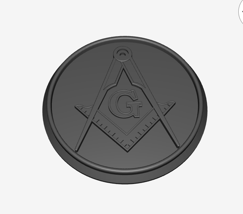 Masonic Shank Button by Tom Anderson (The Real NEO) | Download free STL ...