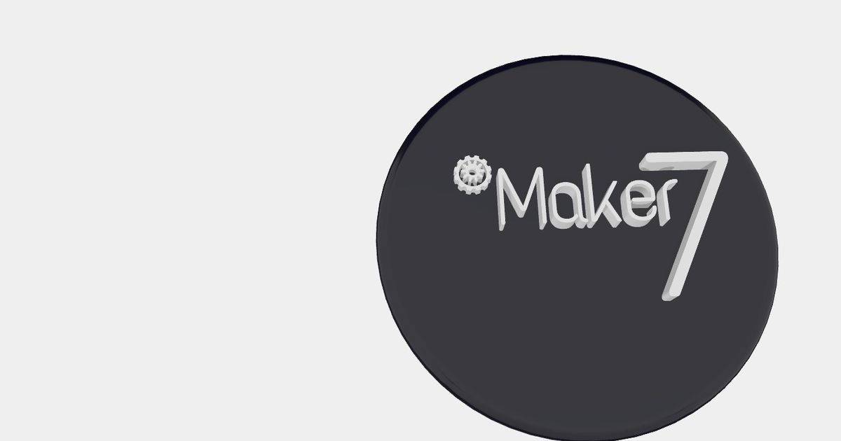 Maker 7 Logo by Maker7 | Download free STL model | Printables.com