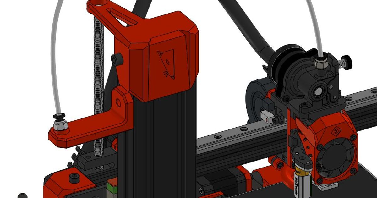 Filament guide arm with M10x1 thread pushfittung coupler Ratrig V ...