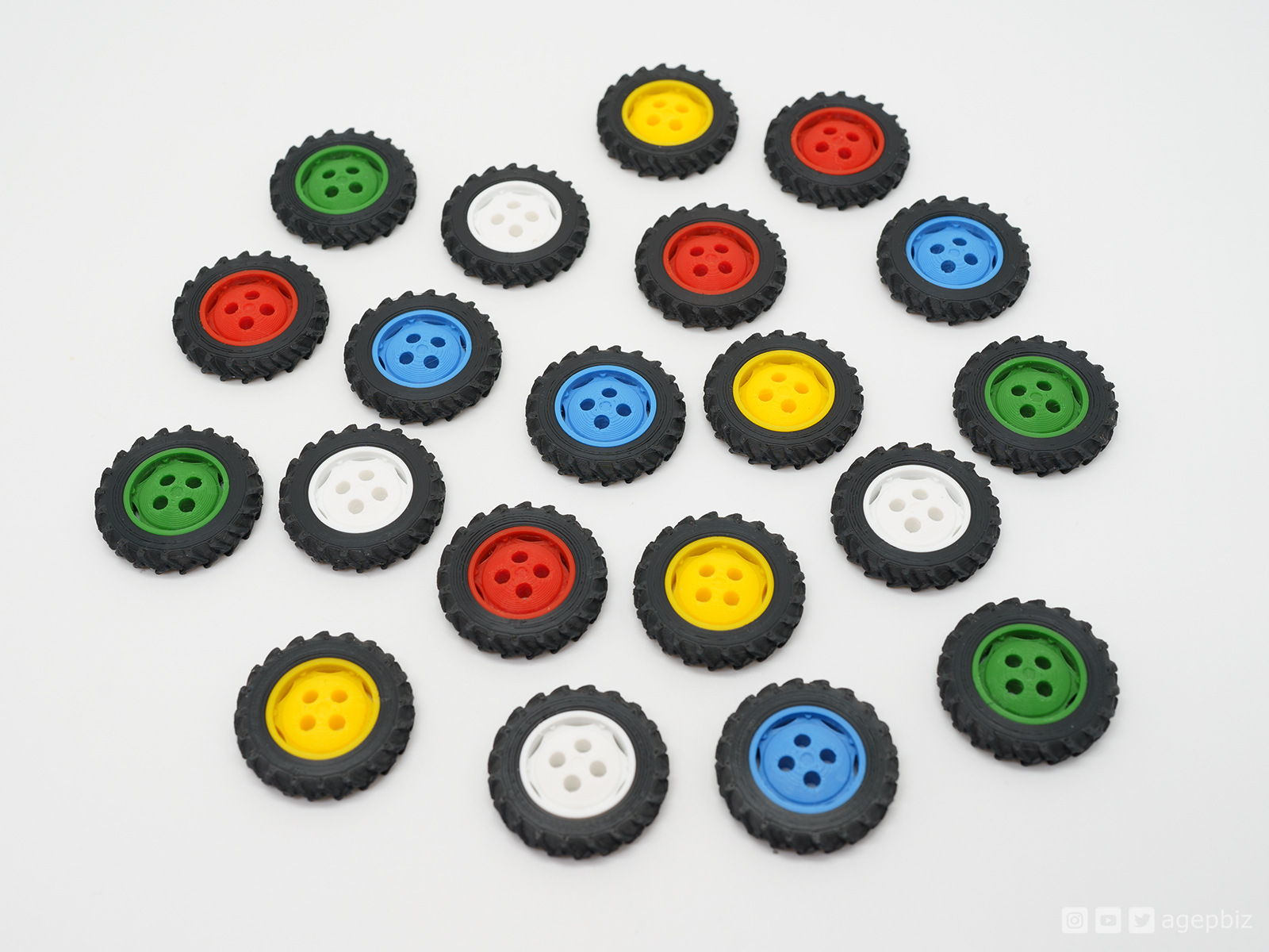 Tractor Wheel Button by agepbiz | Download free STL model | Printables.com