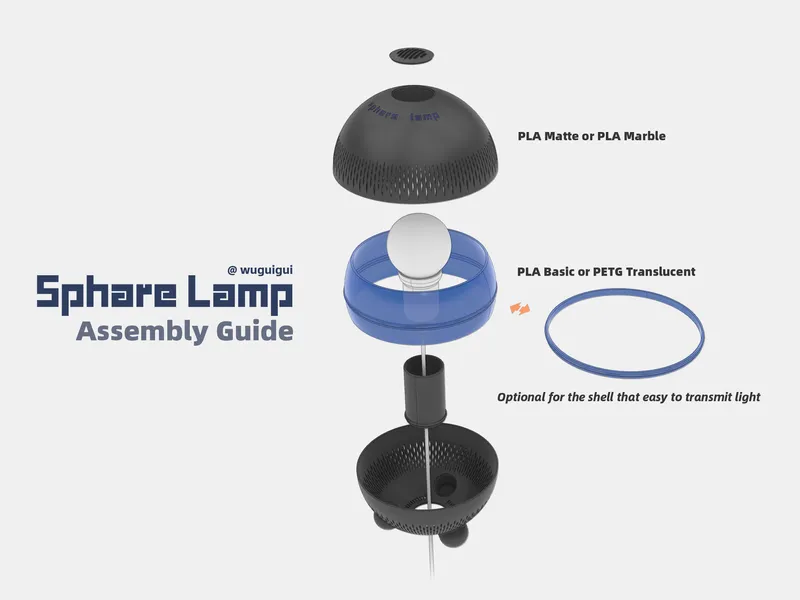 Sphere Lamp by wuguigui | Download free STL model | Printables.com