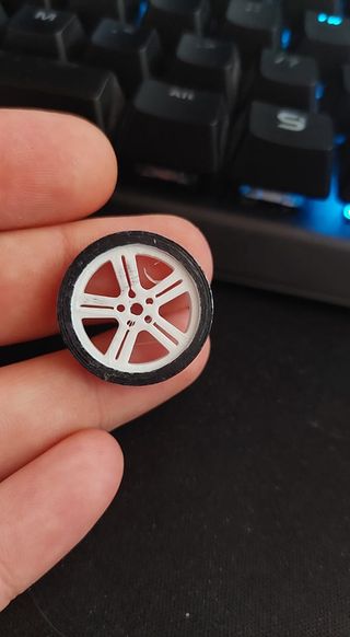 Car Wheel Button by Cozmo77 | Download free STL model | Printables.com