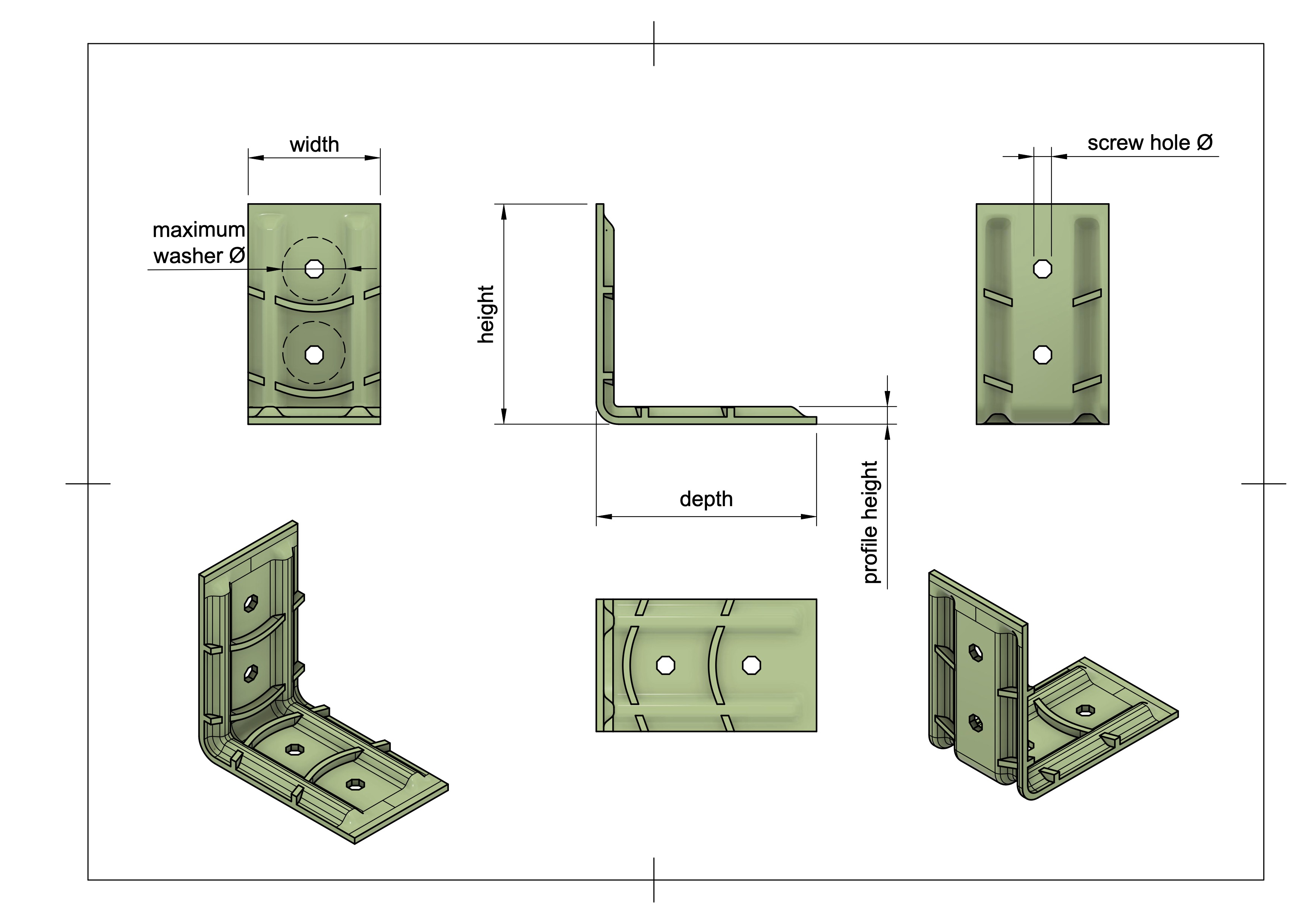 Functional Angle Brackets for PETG/ASA - Various Sizes - LR Basics by ...