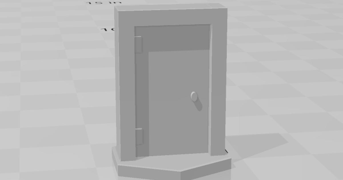 Basic Door Miniature for TTRPG por AdventurePages | Descargar modelo ...