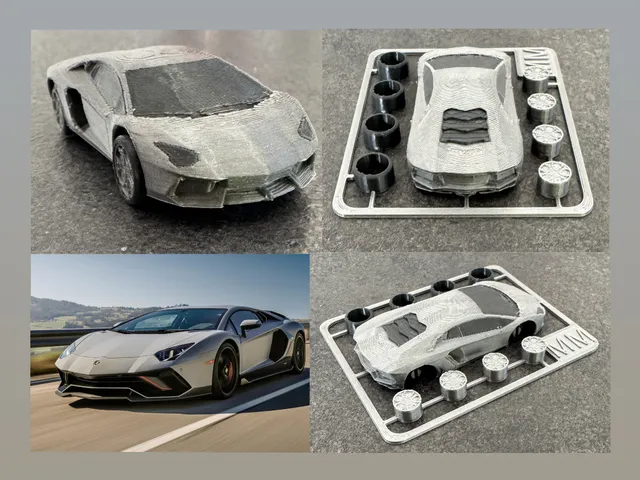 Lamborghini Aventador kit card by MM | Download free STL model ...