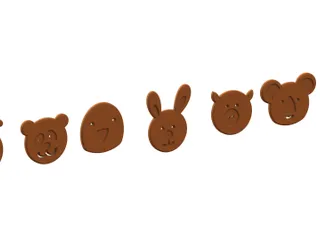 Animal Buttons (FDM) by Thijs | Download free STL model | Printables.com