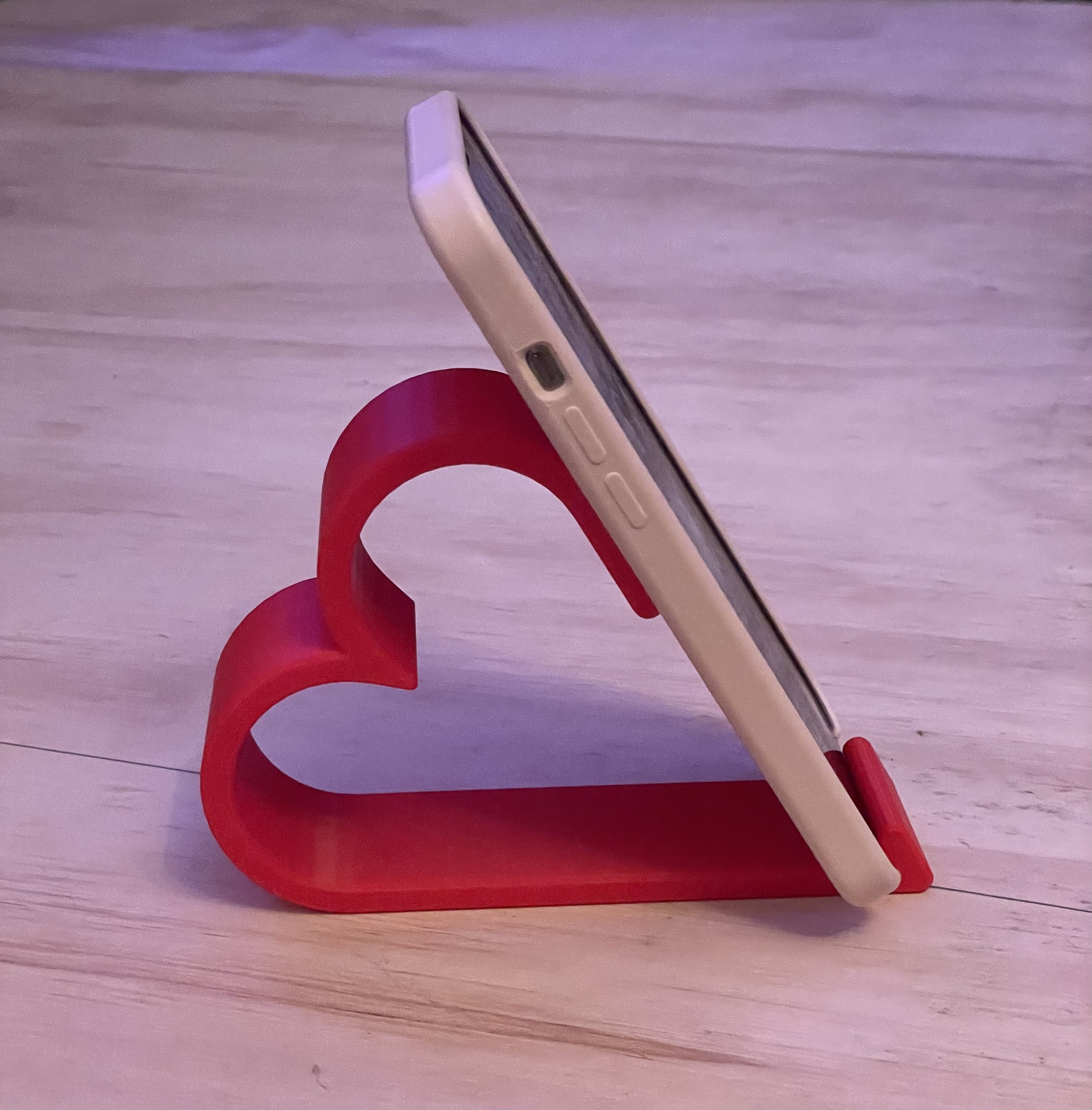 Heart Phone Stand by Cspar7 | Download free STL model | Printables.com