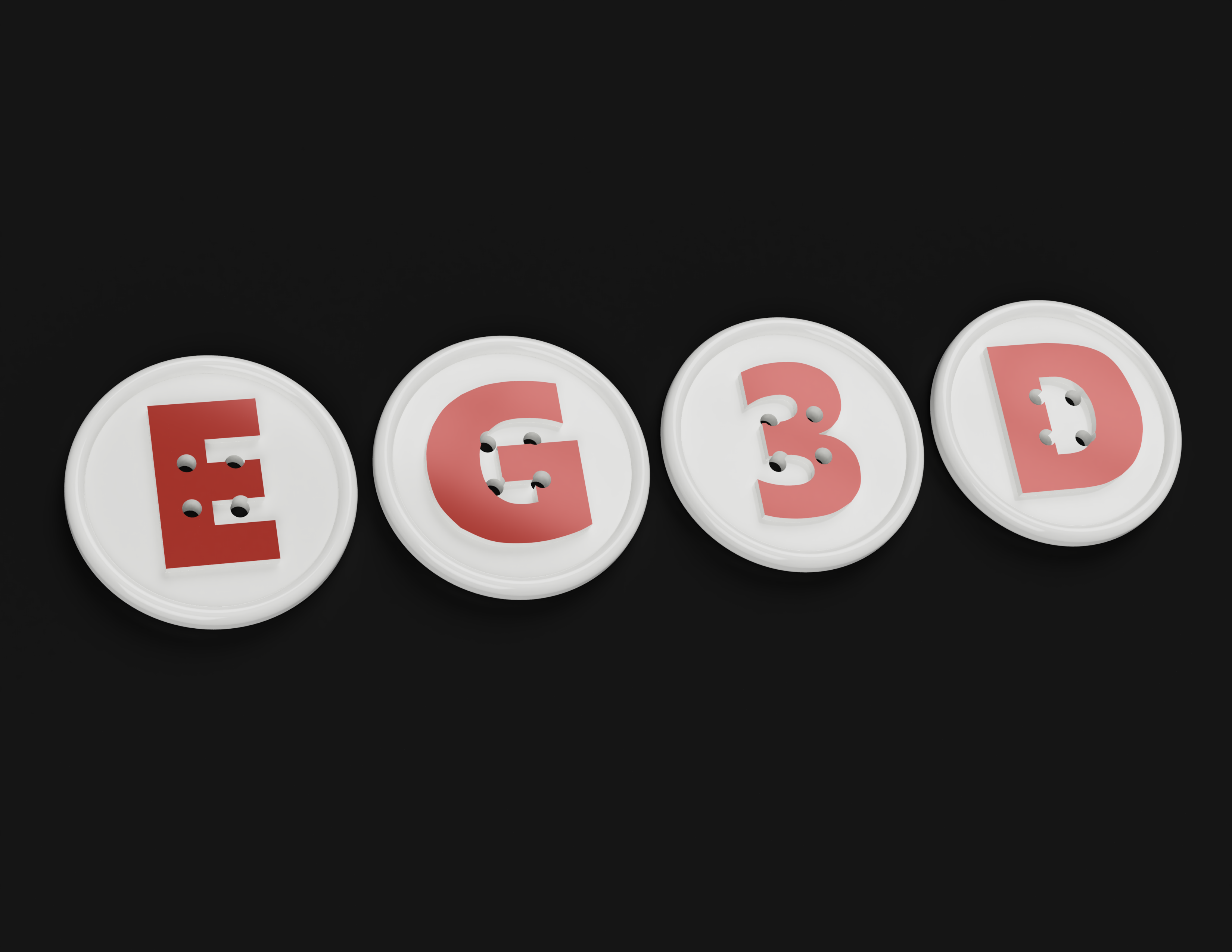 Alpha-Buttons by EG3Dprinting | Download free STL model | Printables.com
