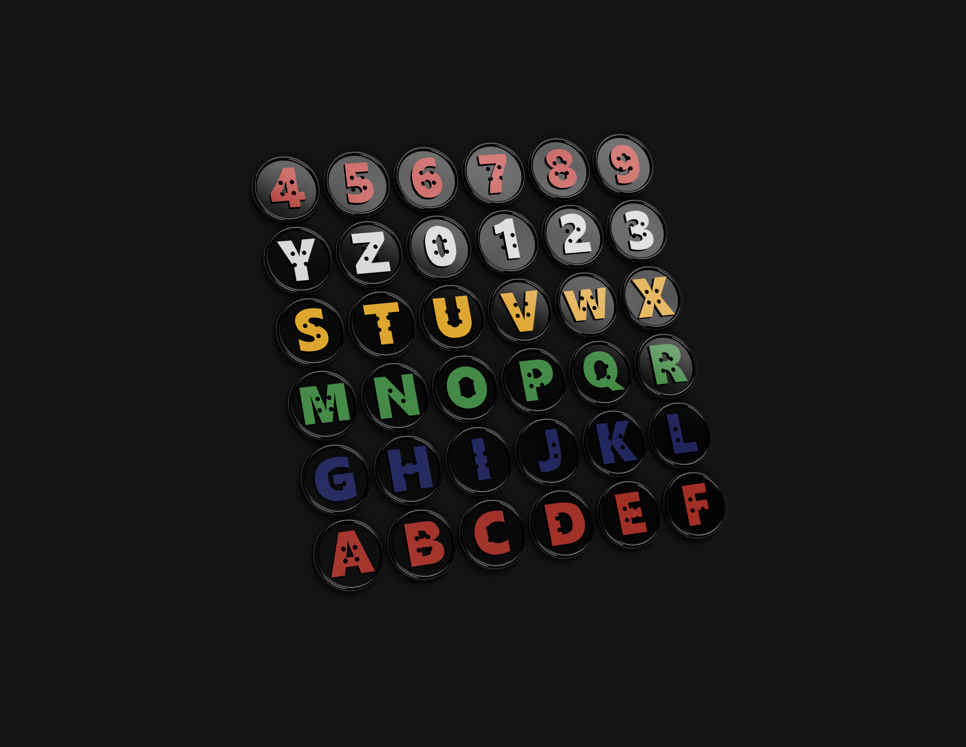 Alpha-Buttons by EG3Dprinting | Download free STL model | Printables.com