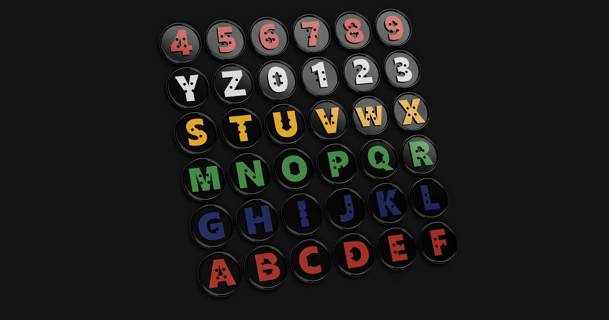 Alpha-Buttons by EG3Dprinting | Download free STL model | Printables.com