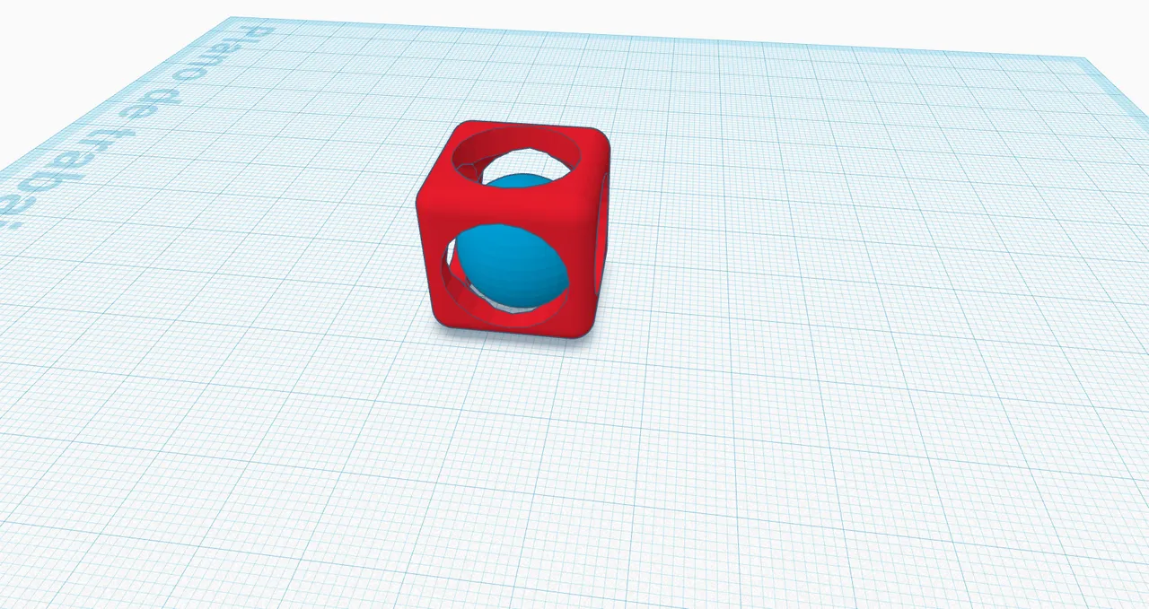 cube with ball by Alesna33 | Download free STL model | Printables.com