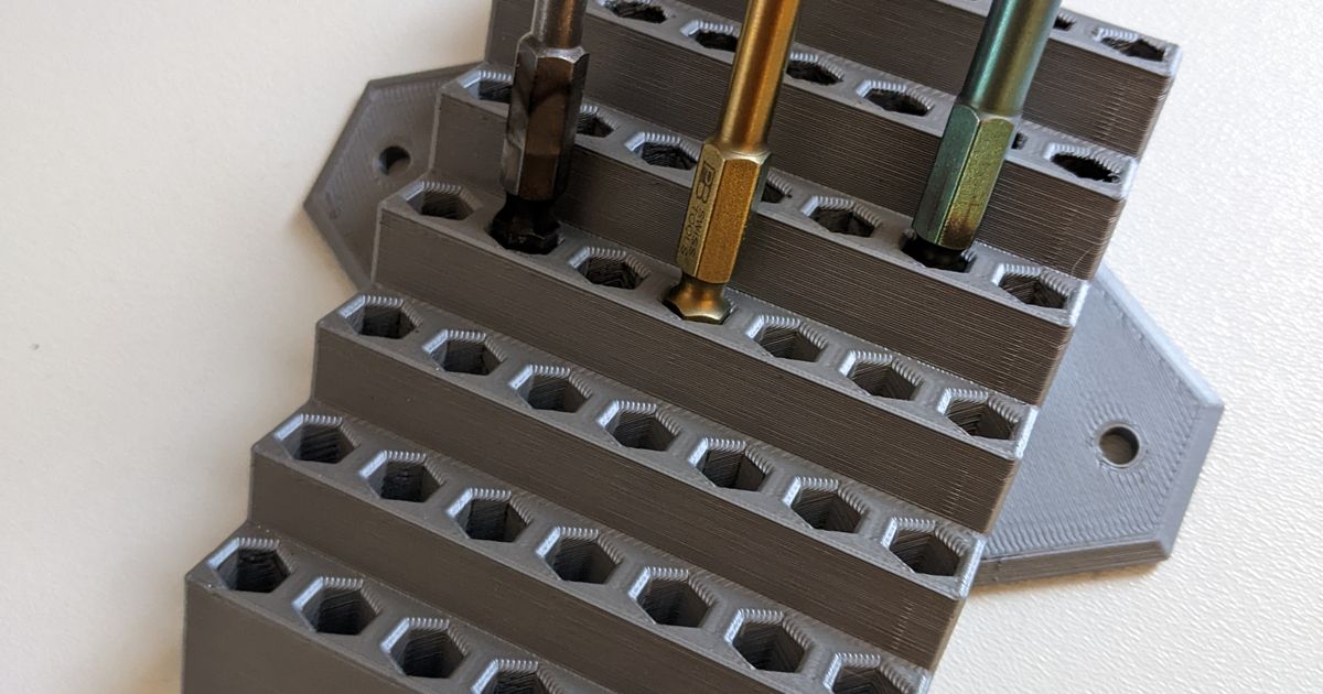 Bit holder for wall mount by ProtonX | Download free STL model ...