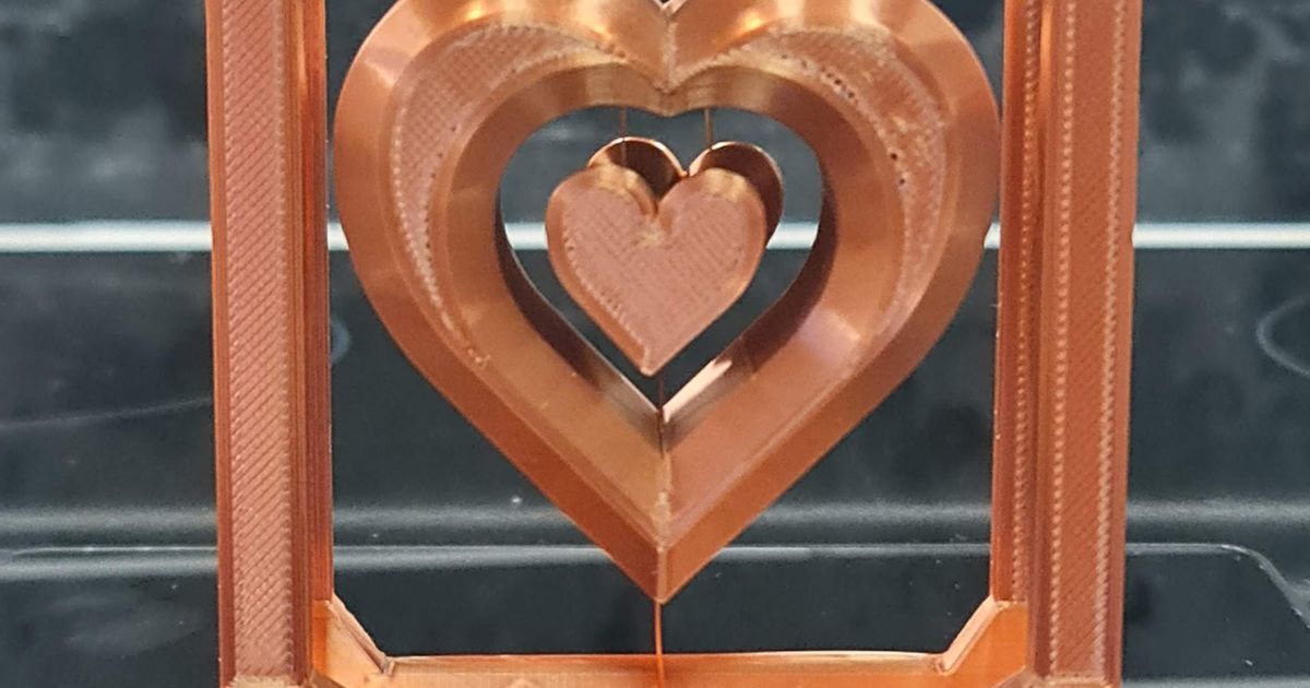 Floating Hearts by Stacking Layers | Download free STL model ...