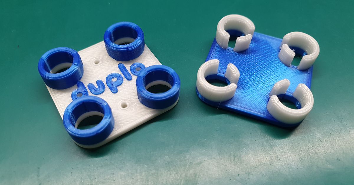 Big manly Lego Duplo clothes button by sh | Download free STL model ...