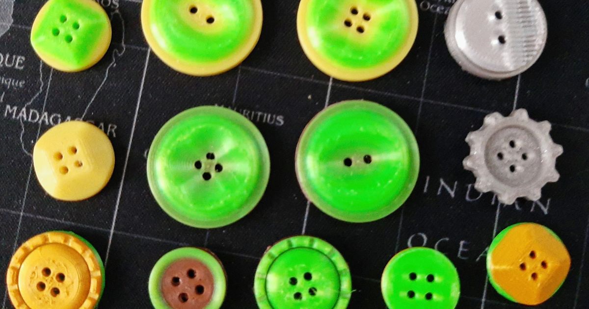 Simple Clothes Buttons by MORON | Download free STL model | Printables.com