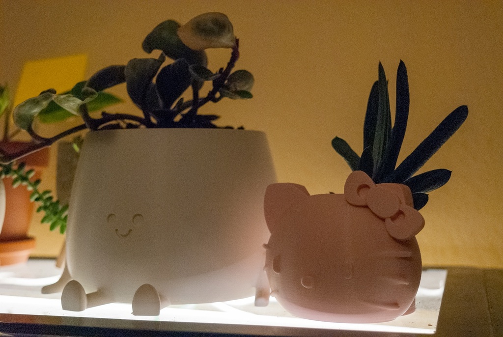 Hello Kitty Planter – High Poly Version by Creeju | Download free STL ...