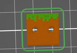 Minecraft Button (4 holes) by 3dprintree | Download free STL model ...
