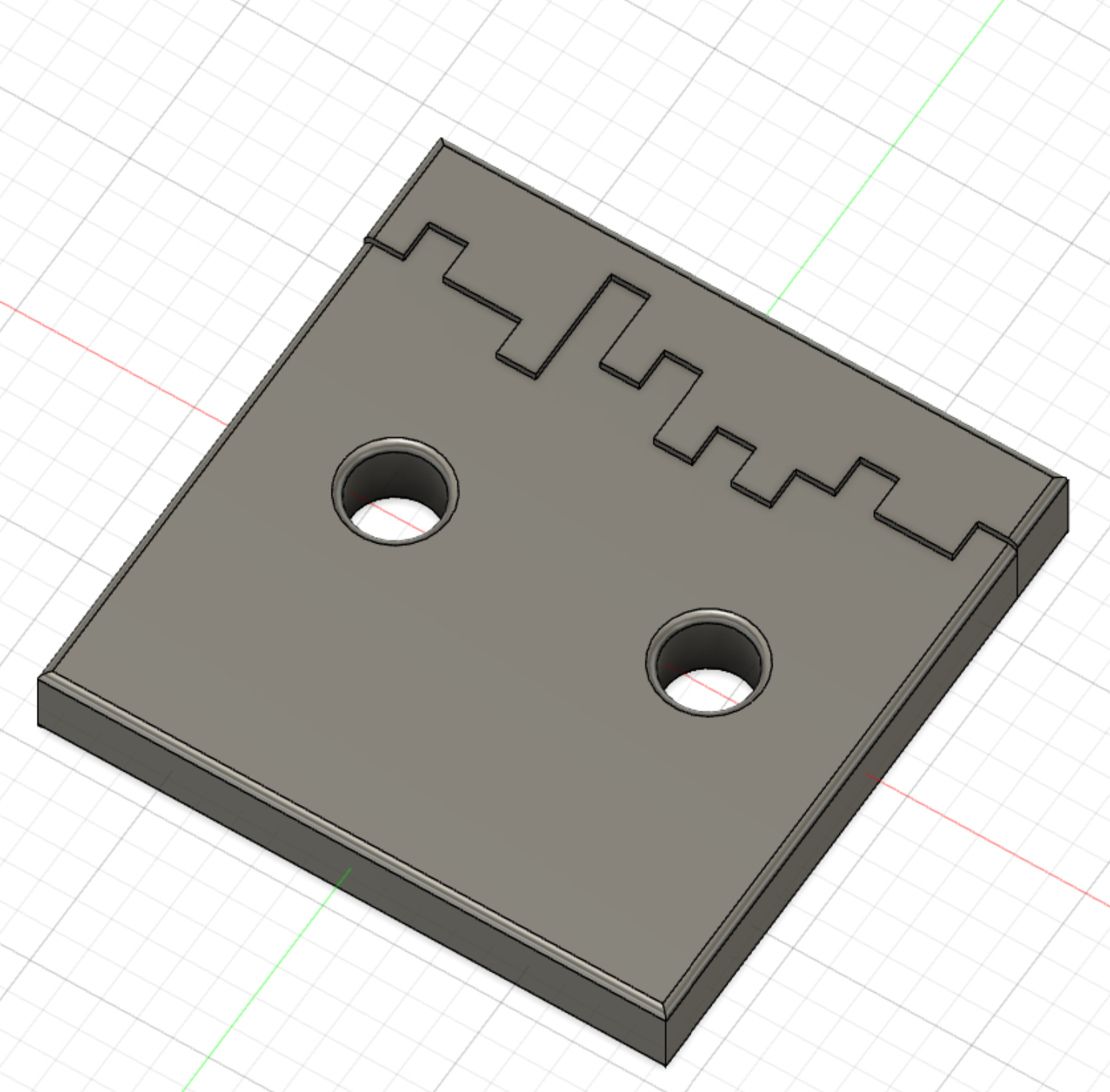 Minecraft Button (2 holes) by 3dprintree | Download free STL model ...