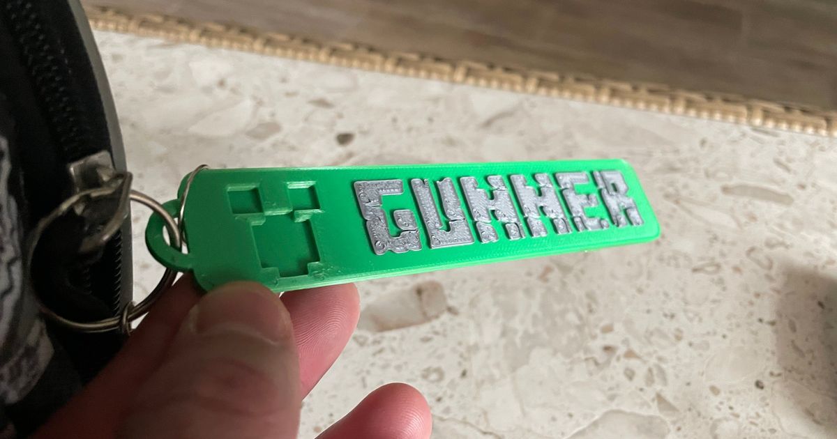 Minecraft Backpack Tag Gunner by OAFNATION | Download free STL model ...