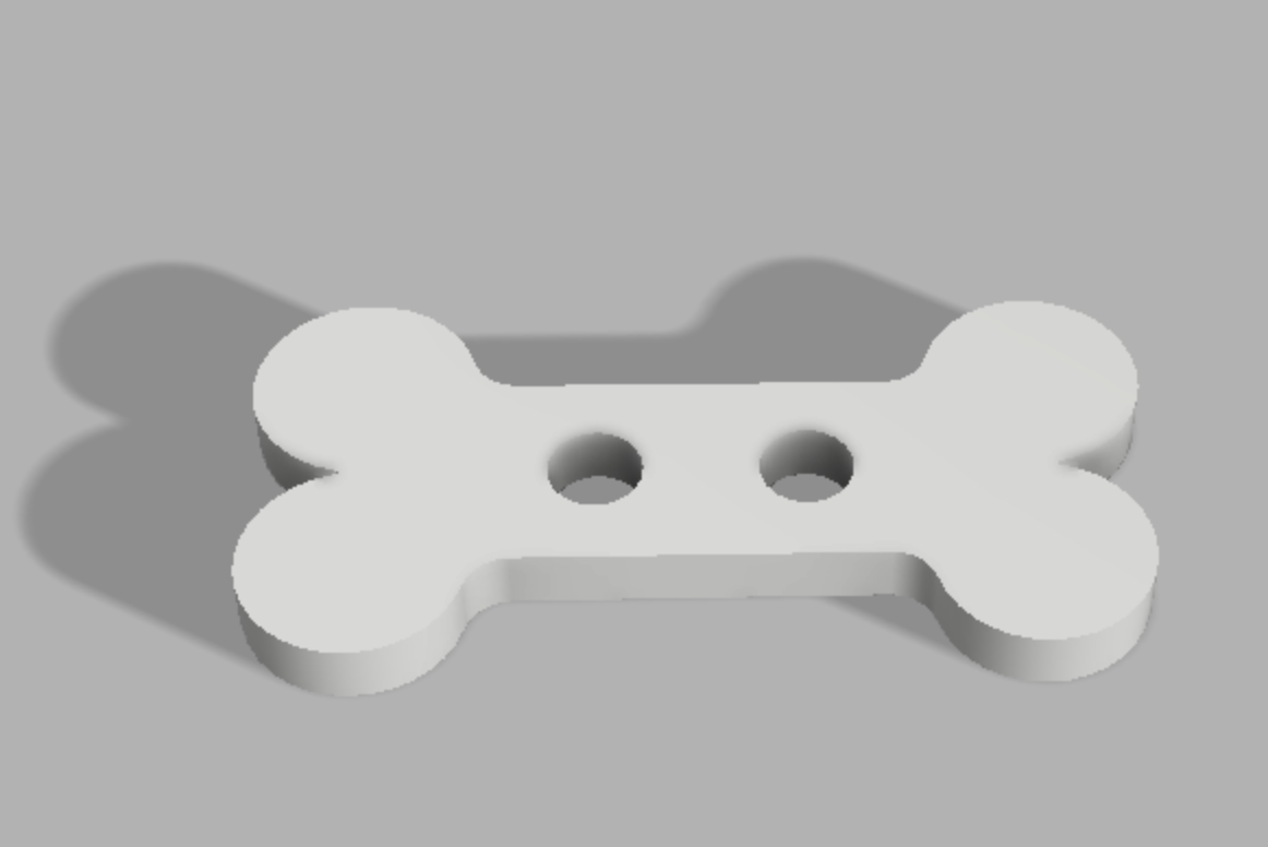 DOG BONE BUTTON par Kow | Téléchargez gratuitement un modèle STL ...