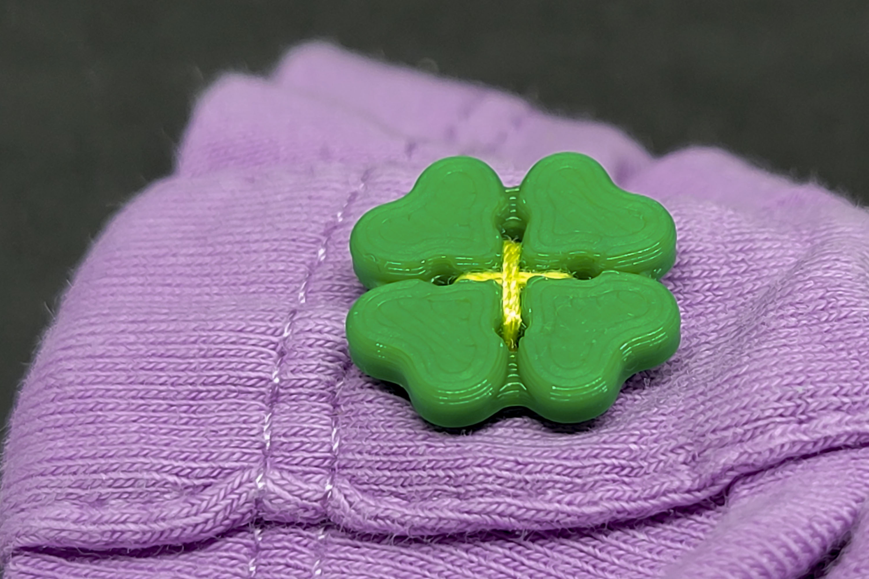 Clover button / Čtyřlístkový knoflík by JanB | Download free STL model ...