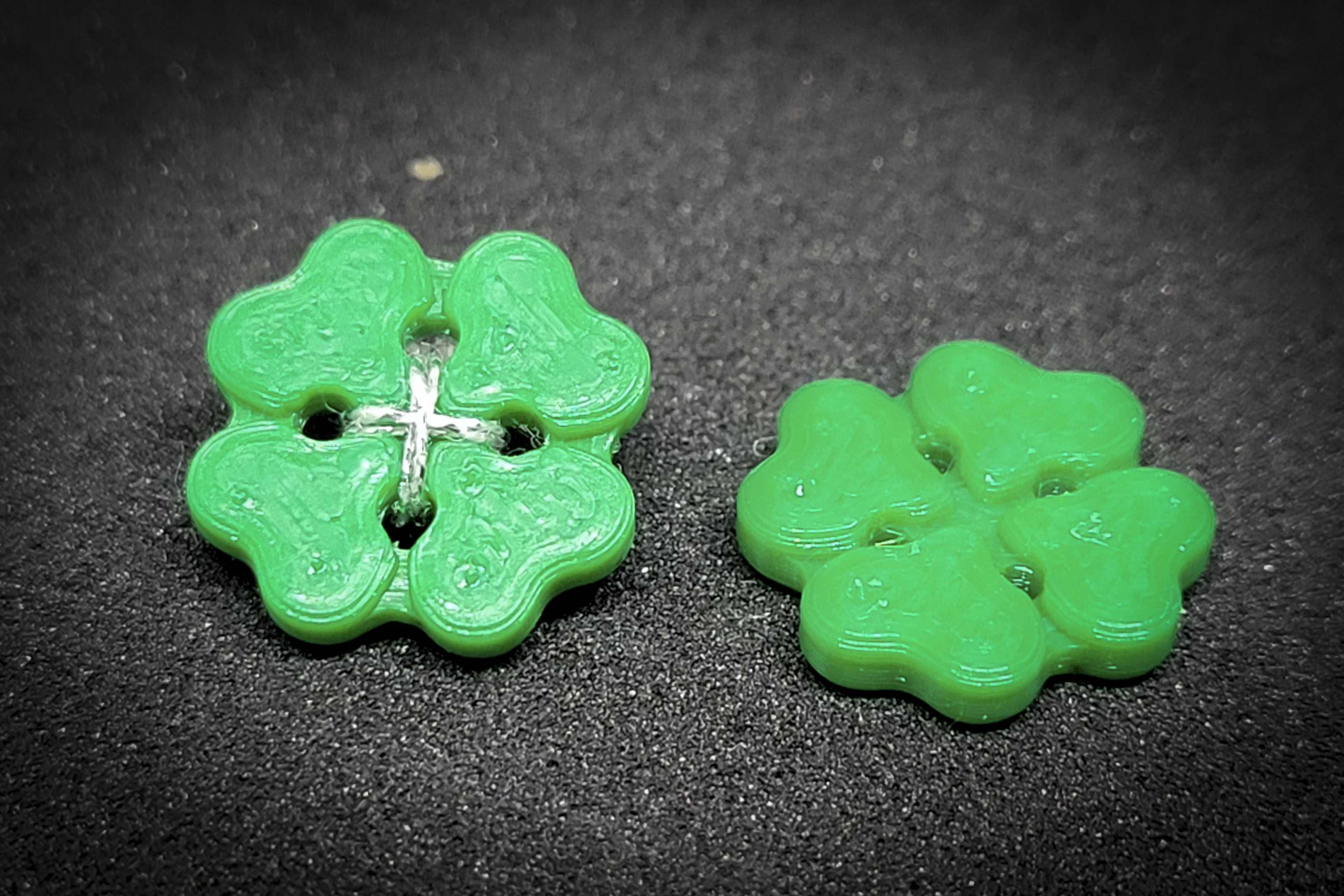 Clover button / Čtyřlístkový knoflík by JanB | Download free STL model ...