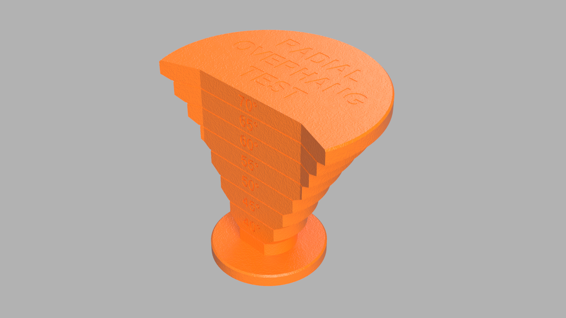 Radial Overhang Test by NewsVan | Download free STL model | Printables.com