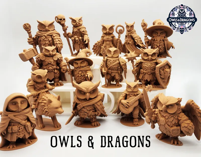 The Mage - Owls & Dragons by Triple G Workshop | Download free STL ...