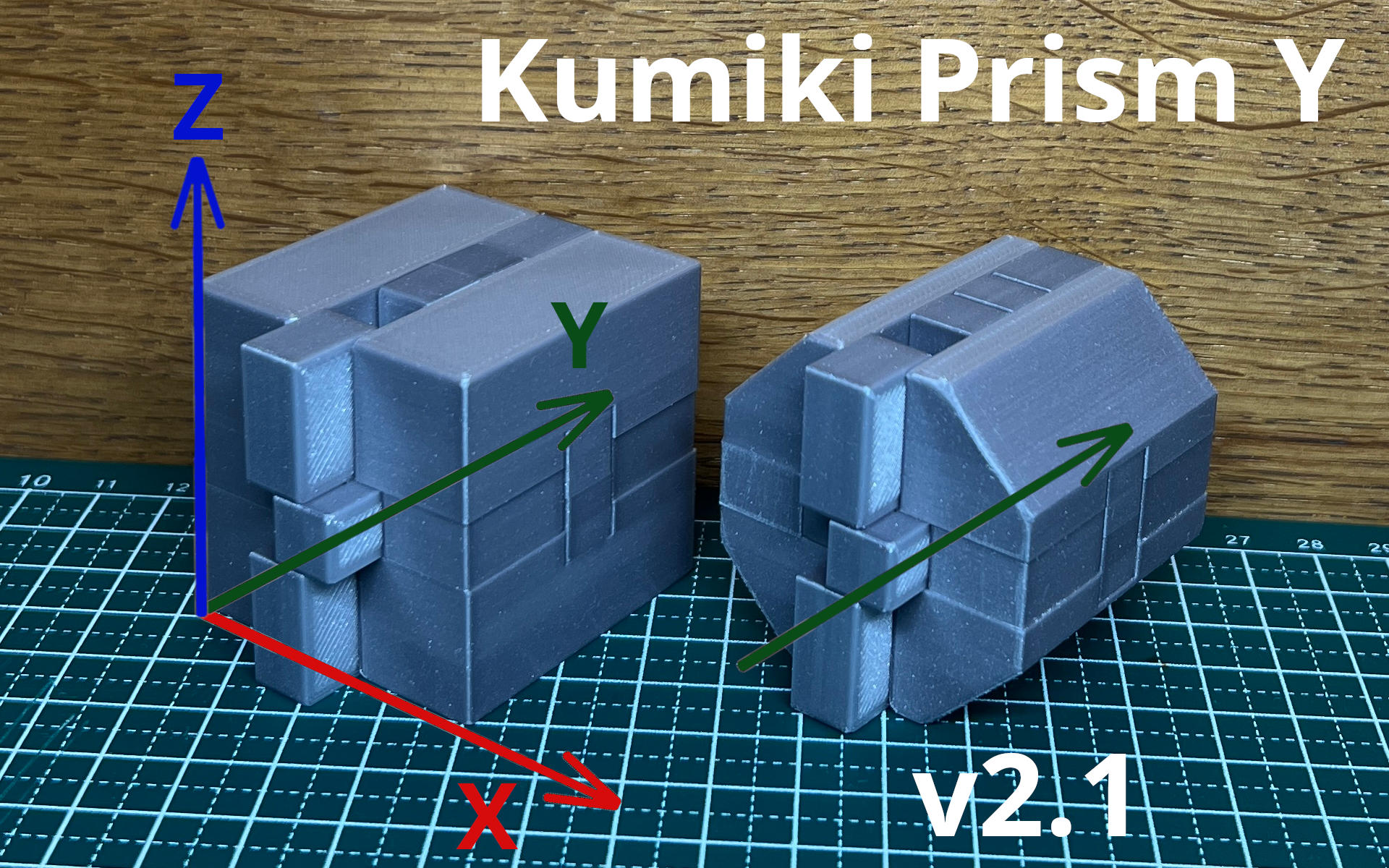 Kumiki cube - prism Y by Paul Cobbaut | Download free STL model ...