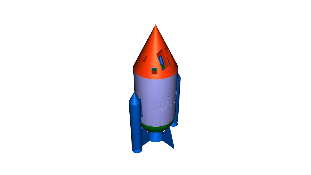 Simple Rocket by StonXX | Download free STL model | Printables.com