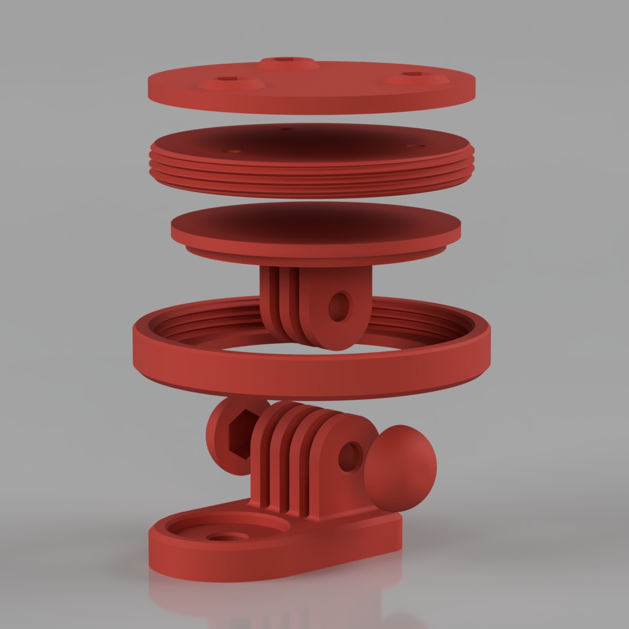 Ceiling Camera Mount - 2 Axis by HenryS | Download free STL model ...