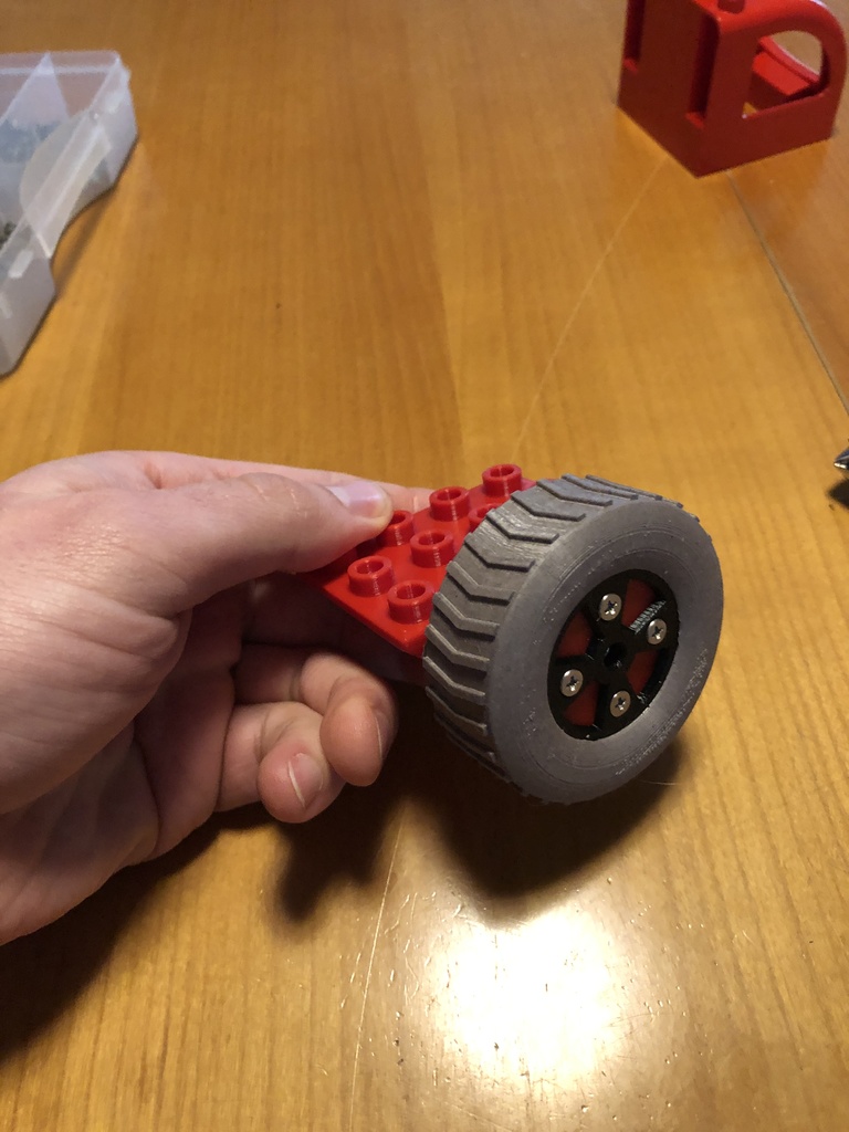 LEGO Duplo compatible wheel with roller bearing by Jens83 | Download ...