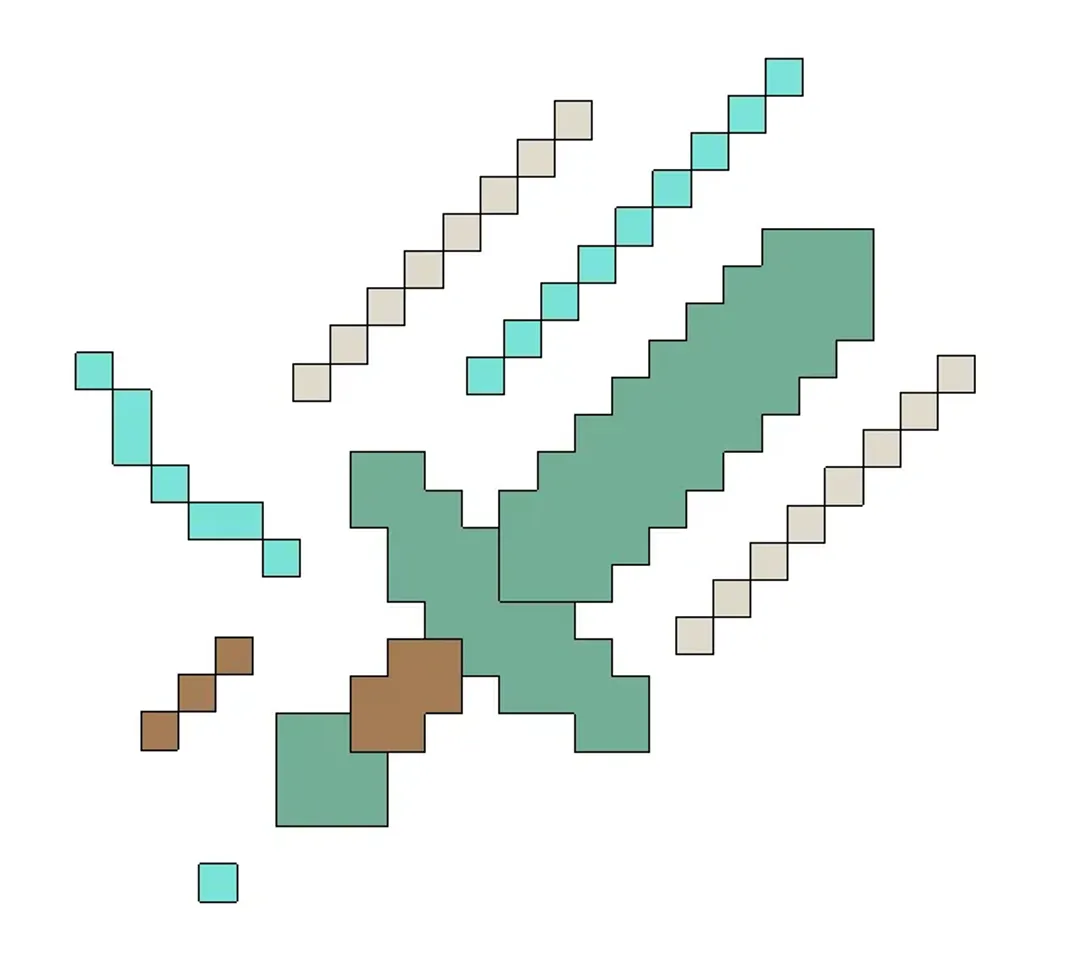Minecraft Sword by hmatostech | Download free STL model | Printables.com