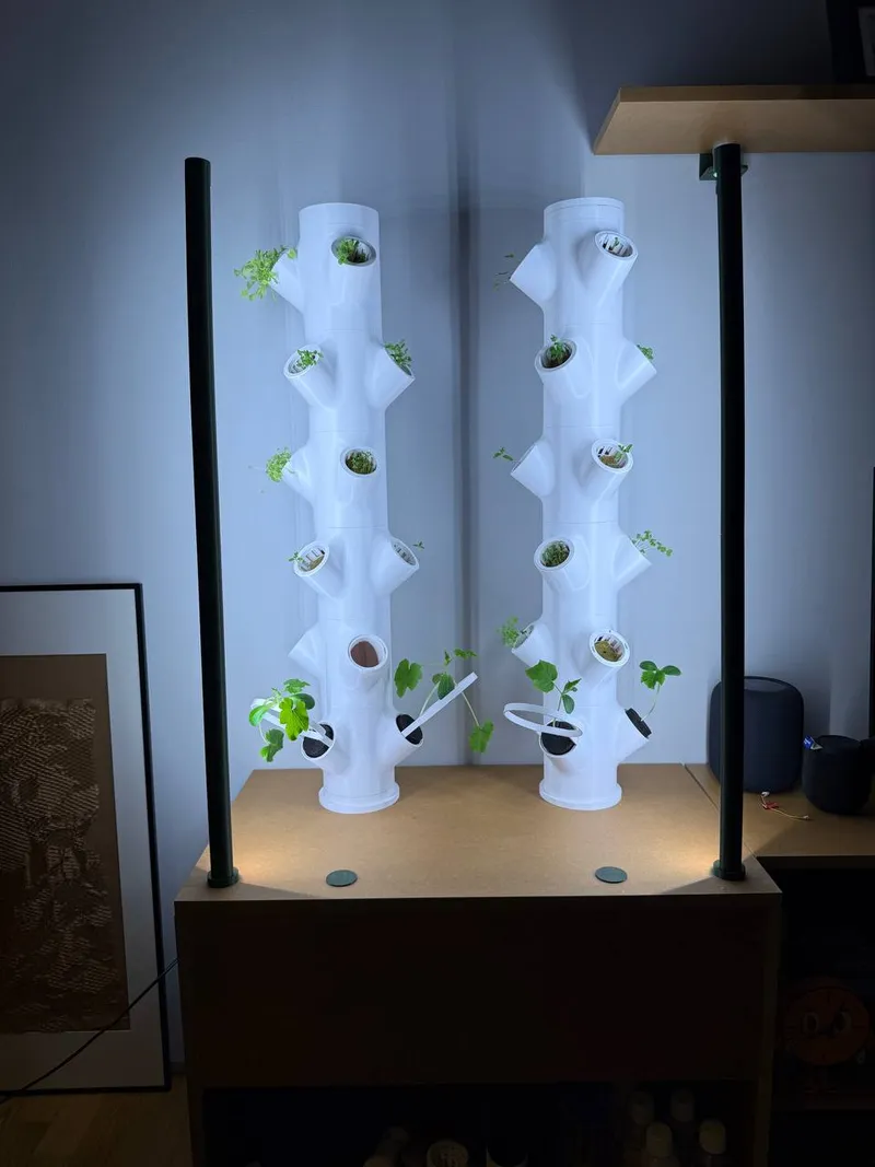 smart modular hydroponic tower by pmdroid | Download free STL model ...
