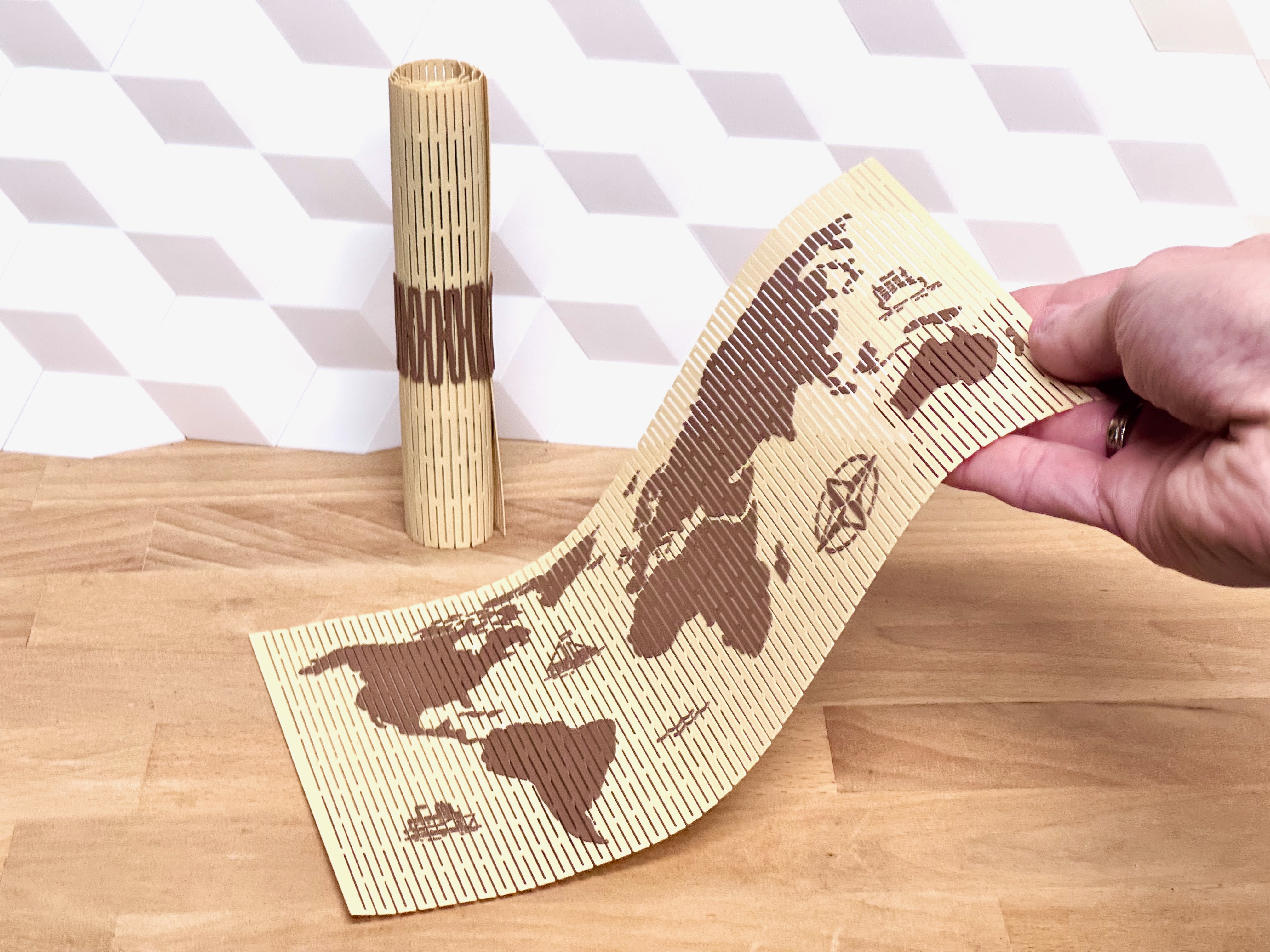 Flexi World Map (flexible world map) by GlennovitS 3D | Download free ...