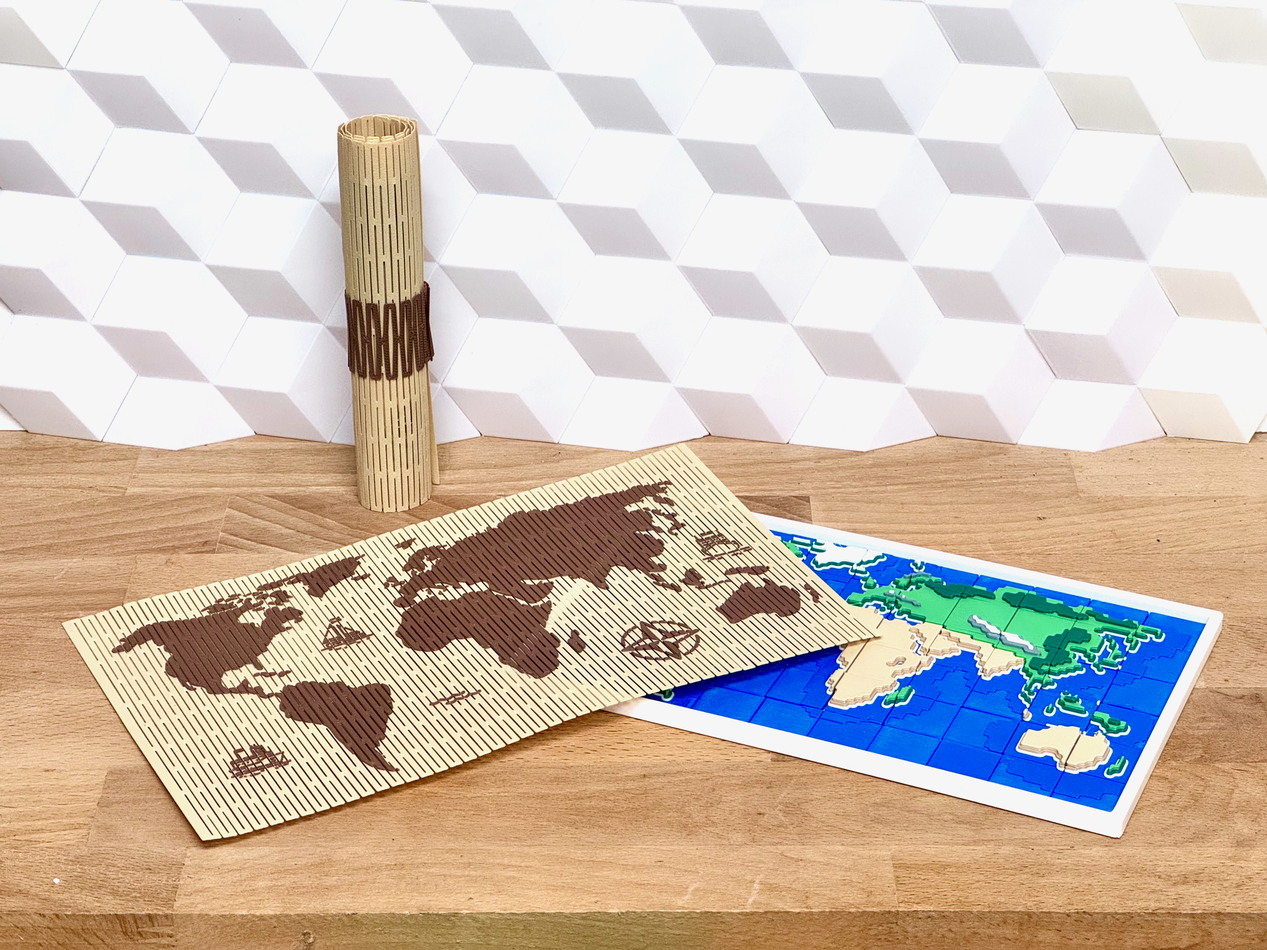Flexi World Map (flexible world map) by GlennovitS 3D | Download free ...