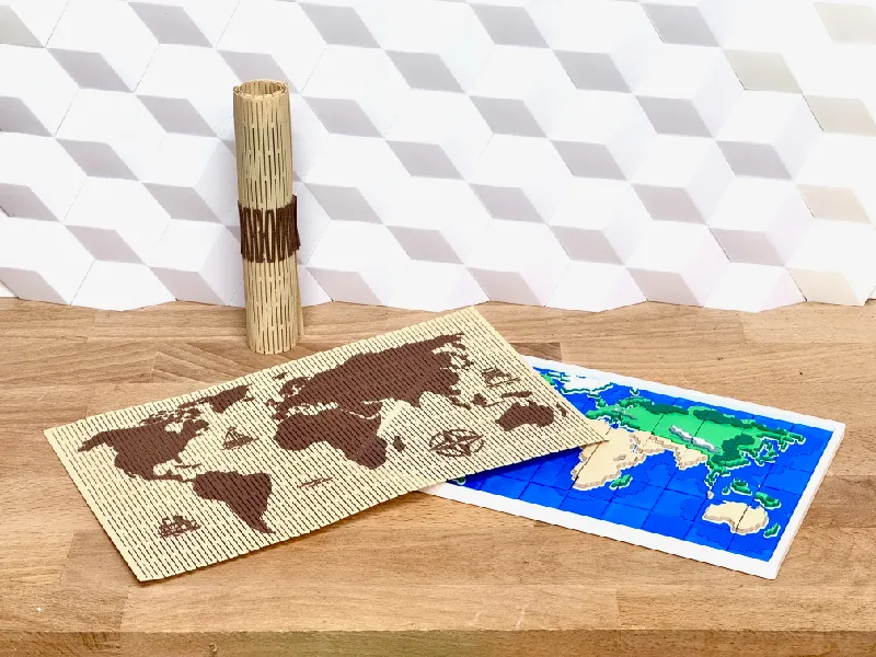 Flexi World Map (flexible world map) by GlennovitS 3D | Download free ...