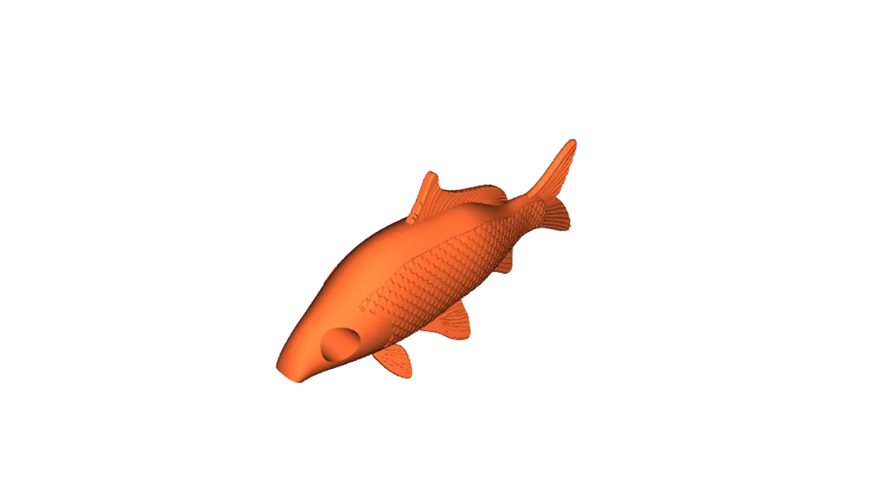 Carp Keychain by Arctic | Download free STL model | Printables.com